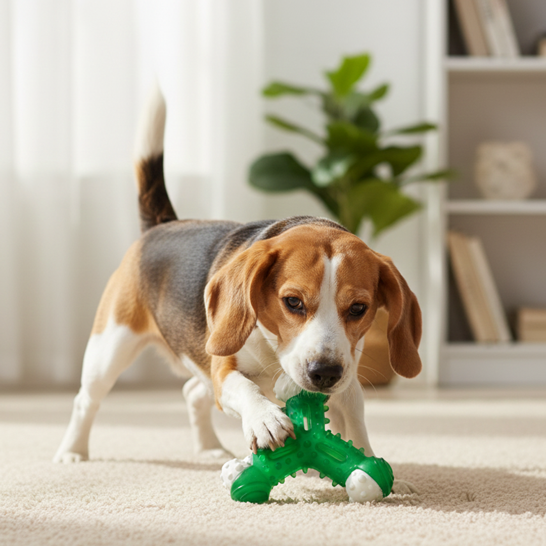 Luxury Green Teething Chew Toy for Puppies & Dogs | Romiet AU – Romiet Pets